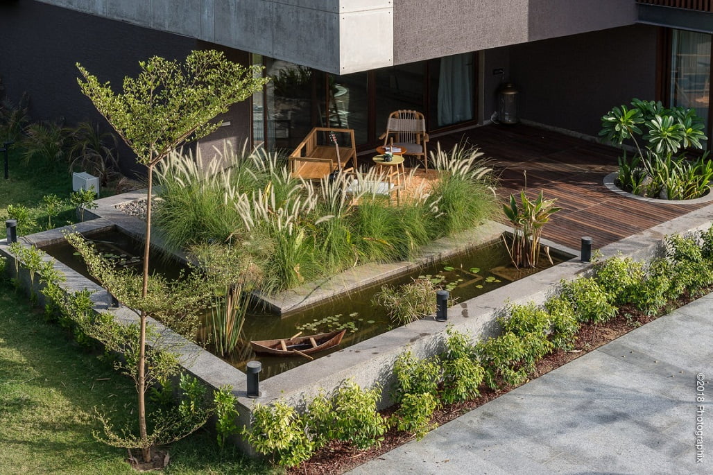 Rhythm in architecture, landscape, and interiors of modern Screen House