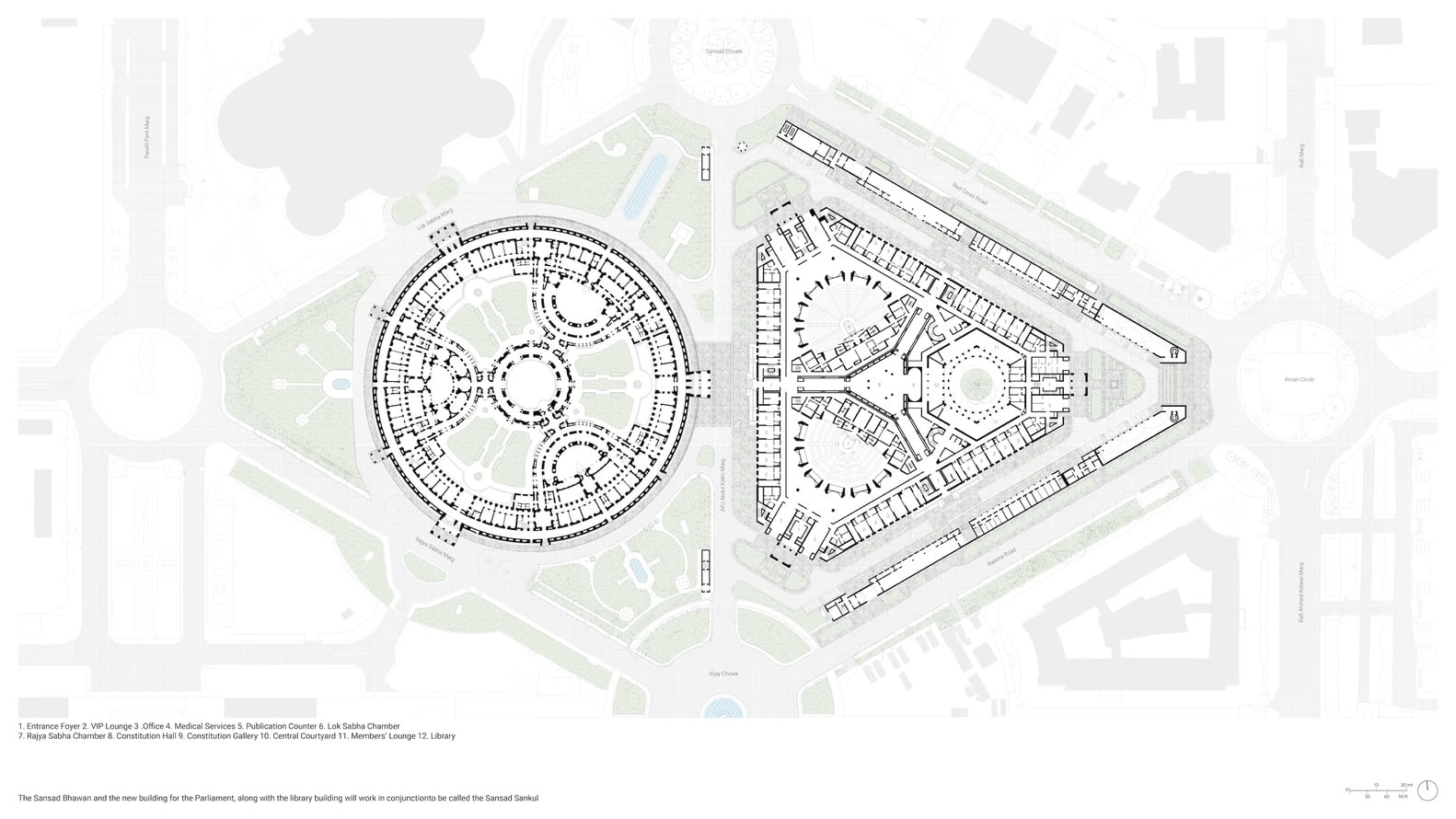 New Parliament Building of India by HCP Design Planning and Management ...
